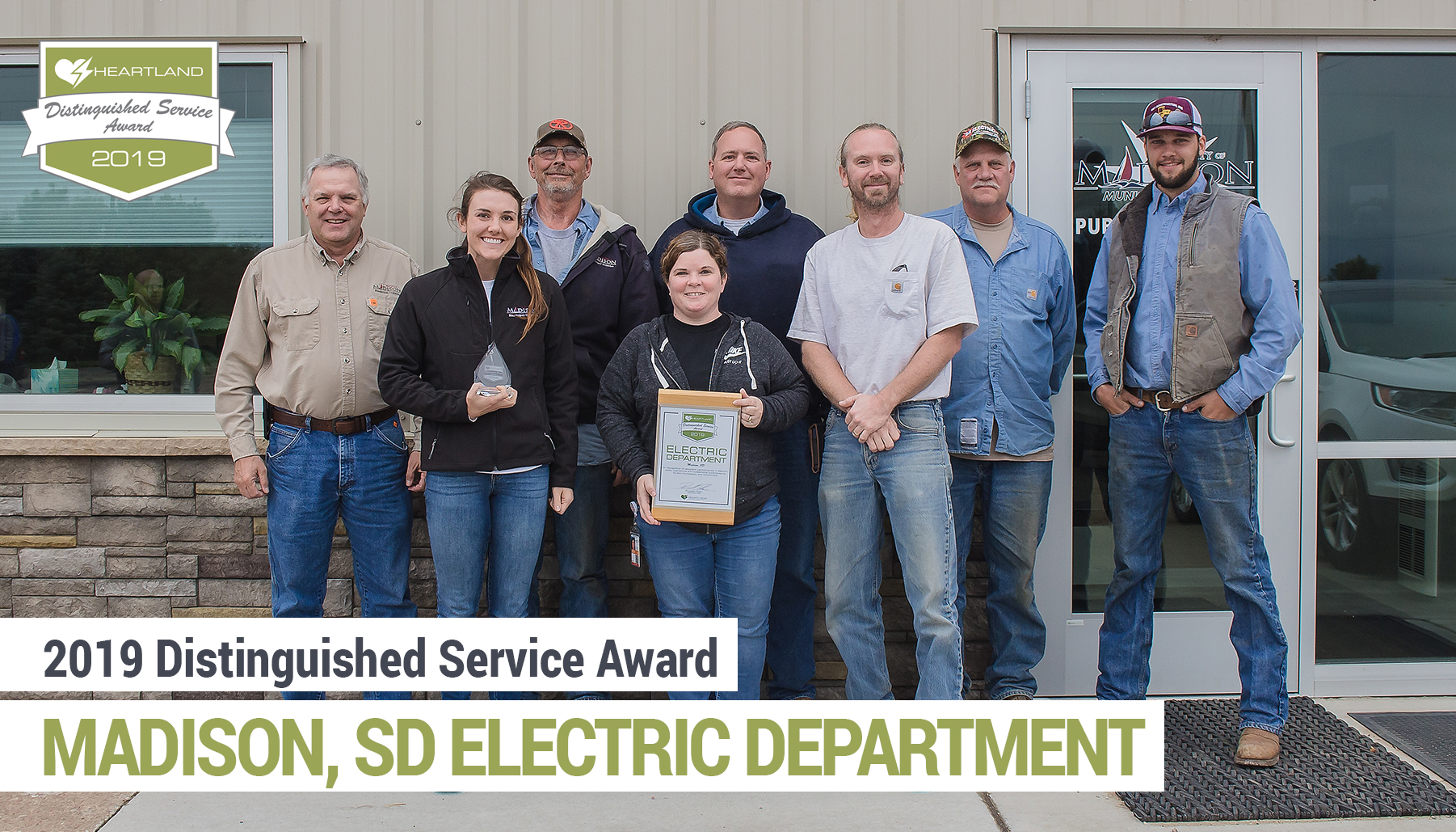 Madison Electric Department receives Distinguished Service Award ...